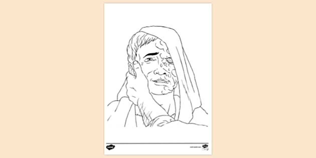 Jesus Healing Leperous Man Colouring Sheet | Colouring Sheets