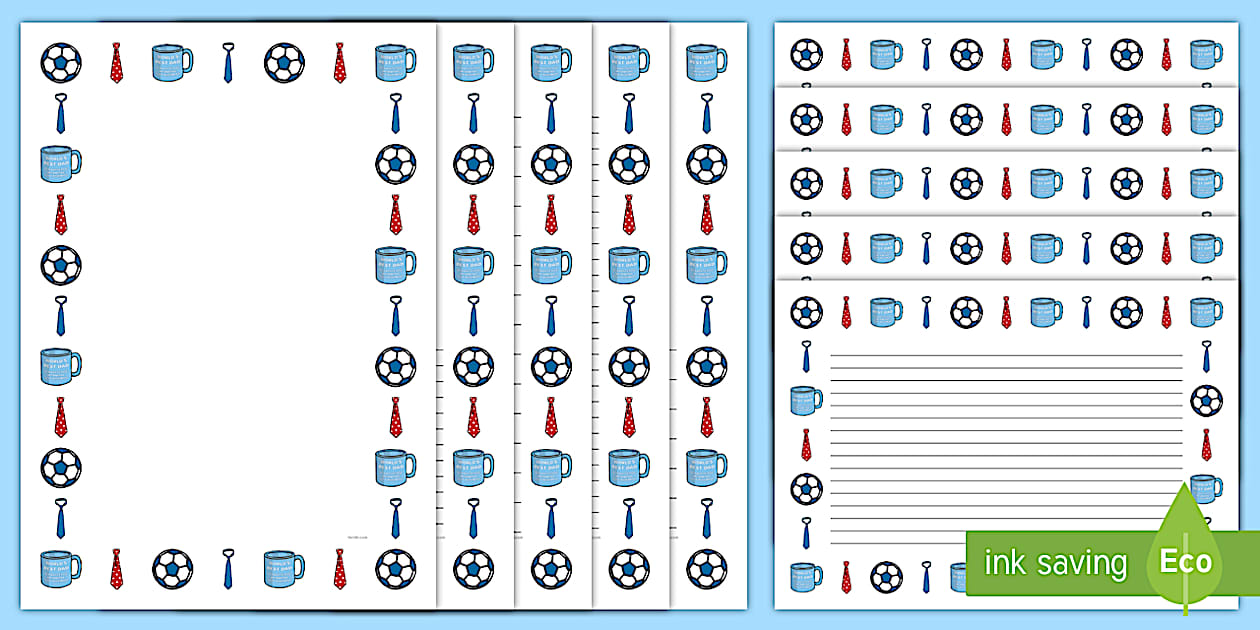 Father's Day Page Border Pack English/Greek - Father's Day Page Border ...