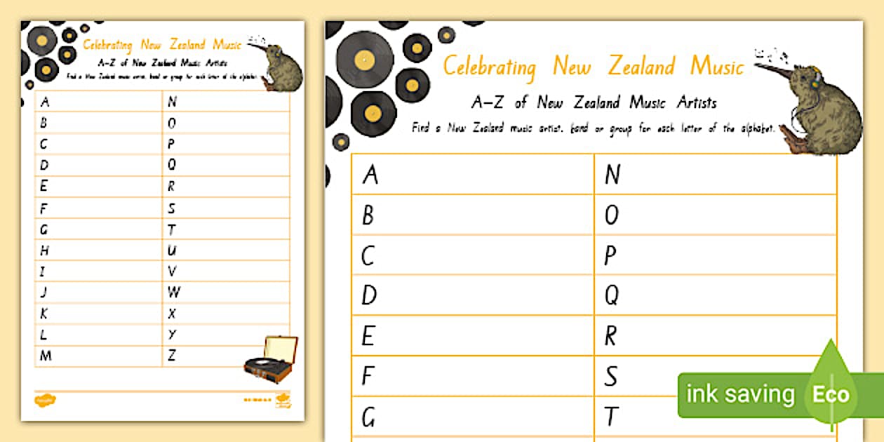 Celebrating NZ Music - A-Z of New Zealand Music Artists
