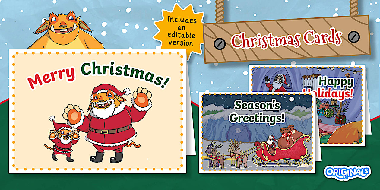 A Christmas Monster Surprise Christmas Cards