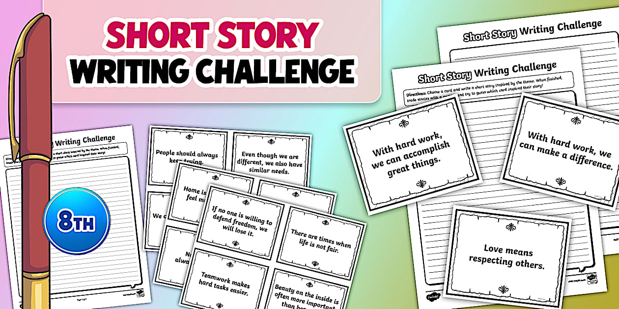 Eighth Grade Theme in a Scene Short Story Writing Challenge