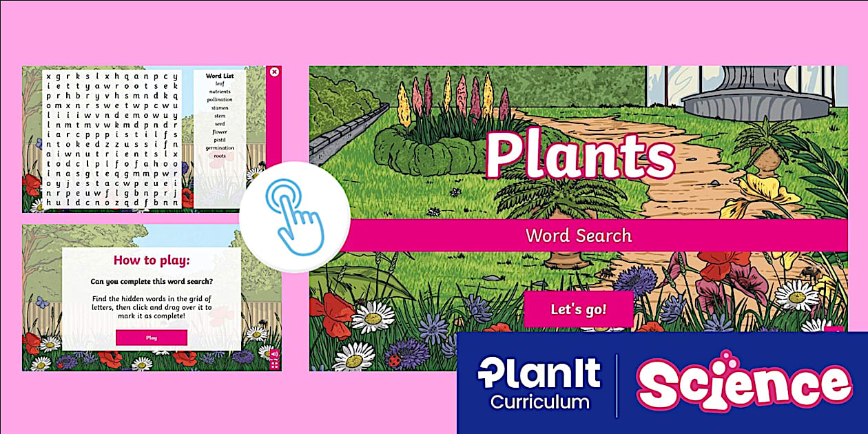 Plants Word Search (teacher made) - Twinkl
