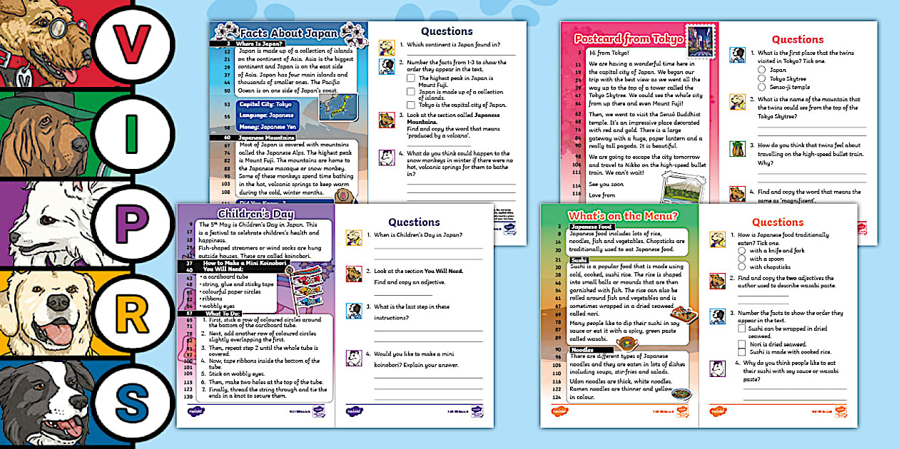 KS1 All About Japan 60-Second Read Activity Pack