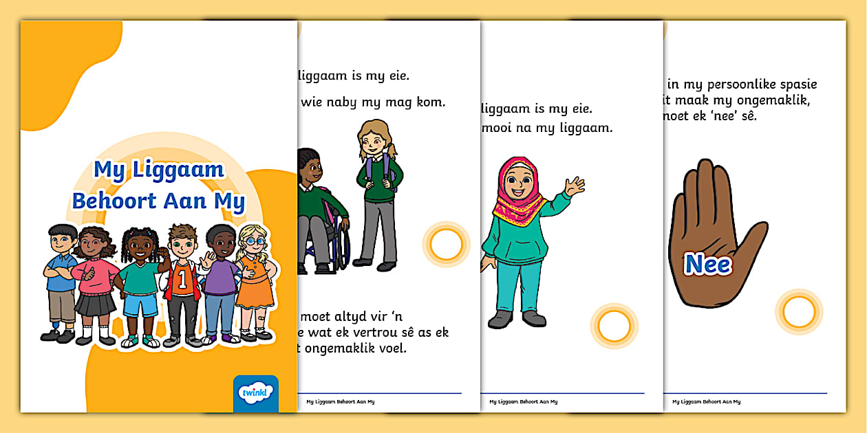 My Liggaam Behoort Aan My: Sosiale Situasies Boekie - Twinkl