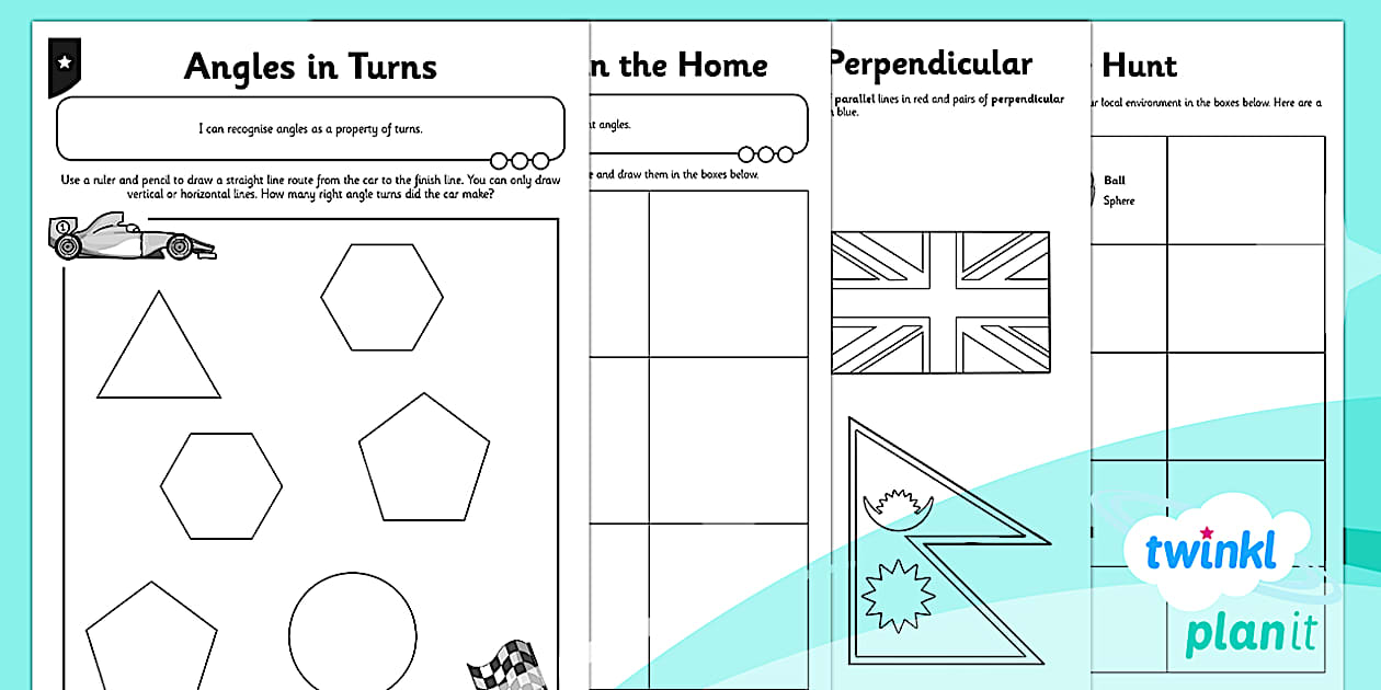 Maths Y3 Geometry Properties of Shapes Home Learning Activity Pack