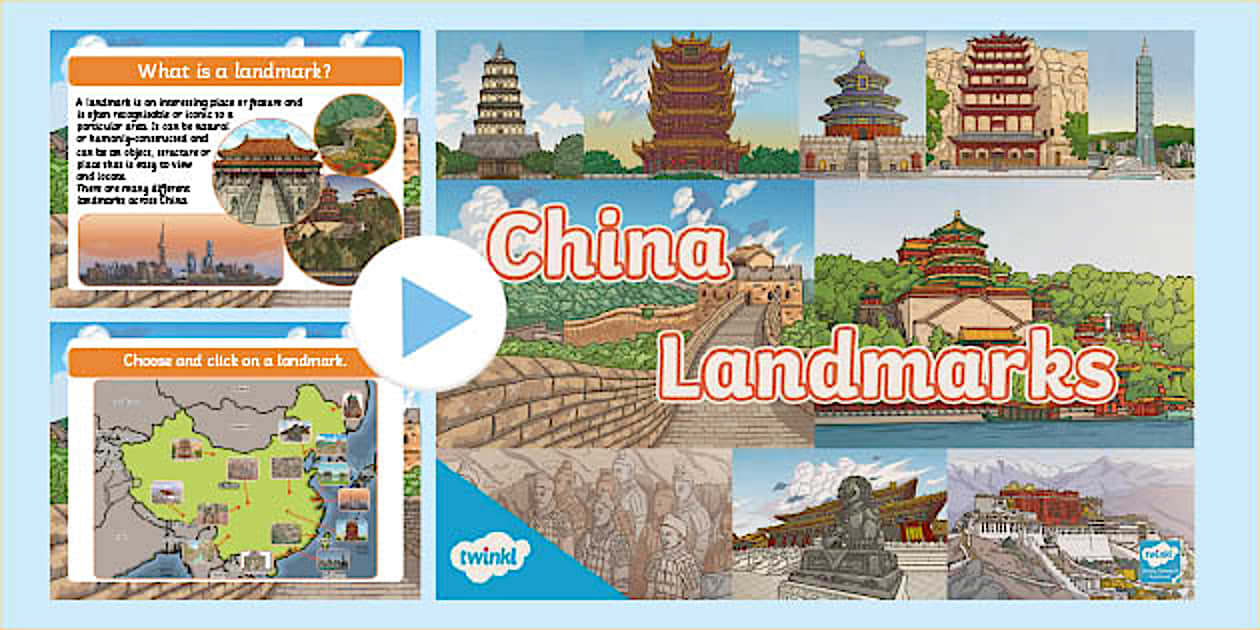 China Landmarks Information PowerPoint
