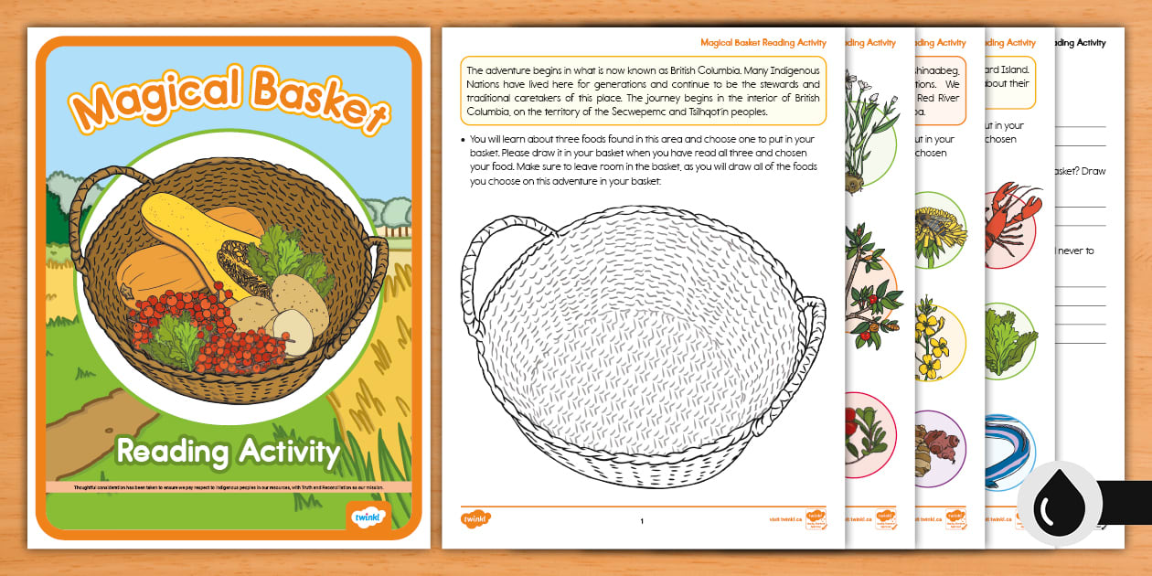 FREE! - Magical Basket Reading Activity (teacher made)