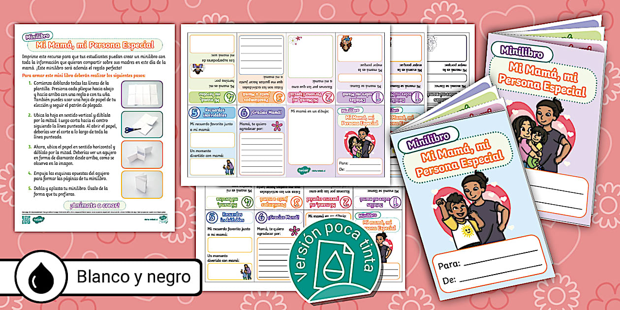 Minilibro | Mamá | Madre | Día de la mamá | Celebración