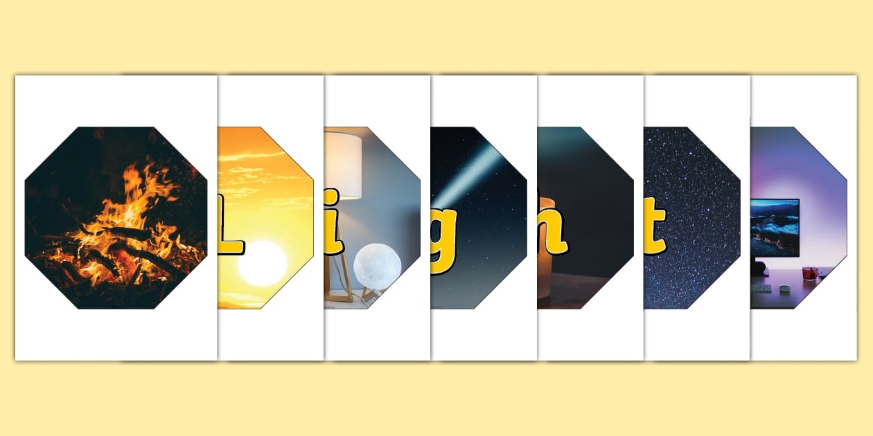 Light Photo Display Octagons (l'enseignant a fait) - Twinkl