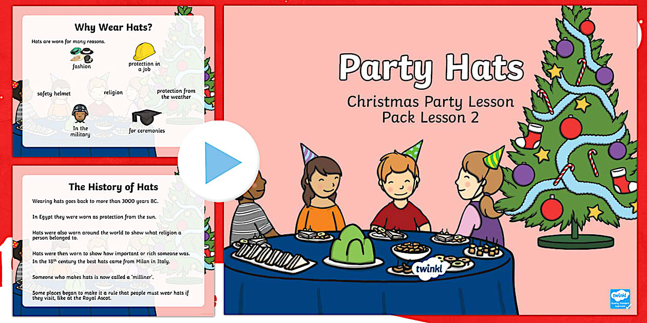 KS1 Party Hats PowerPoint (Teacher-Made) - Twinkl