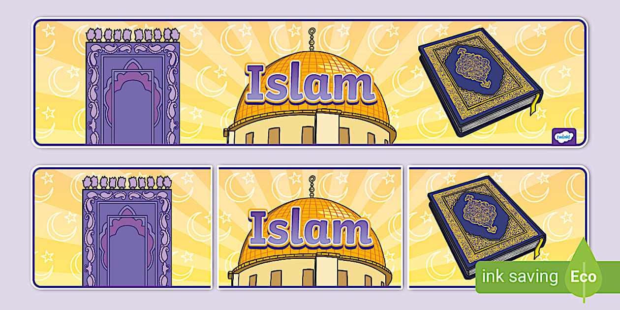 Islam Display Banner (teacher made) - Twinkl