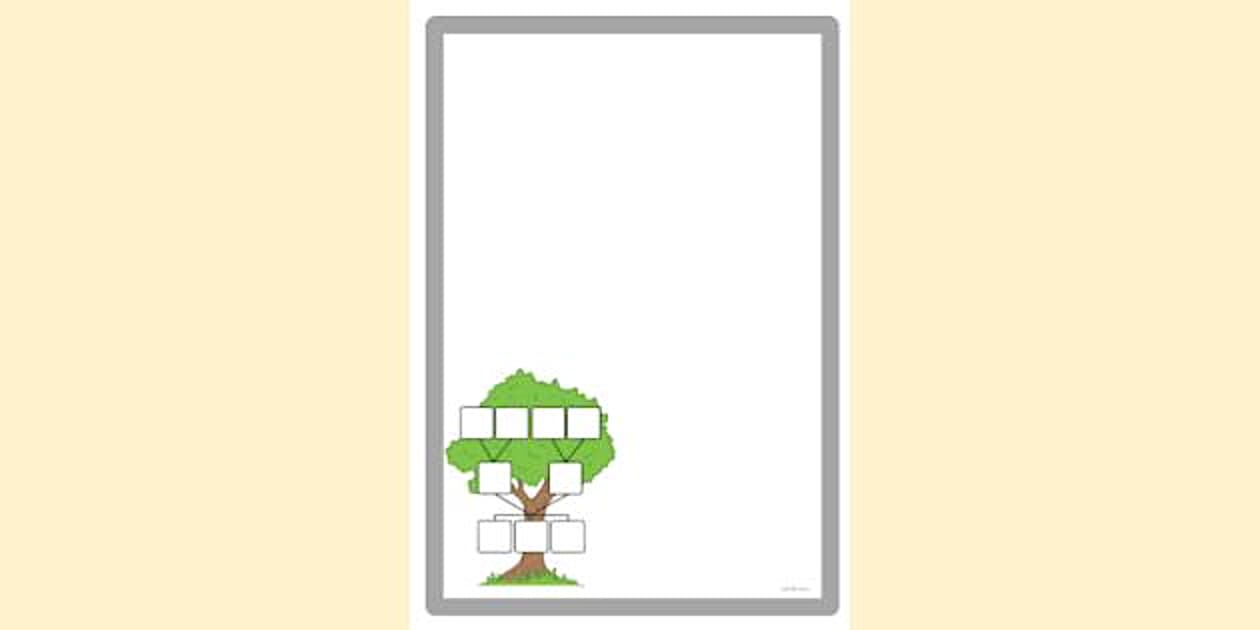 Family Tree Border | Page Borders | Twinkl