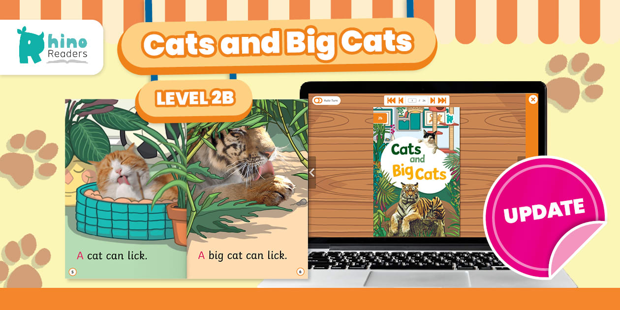 Level 2b Decodable Readers: Cats and Big Cats