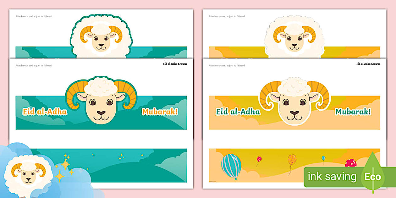 Eid al-Adha Crowns (teacher made) - Twinkl