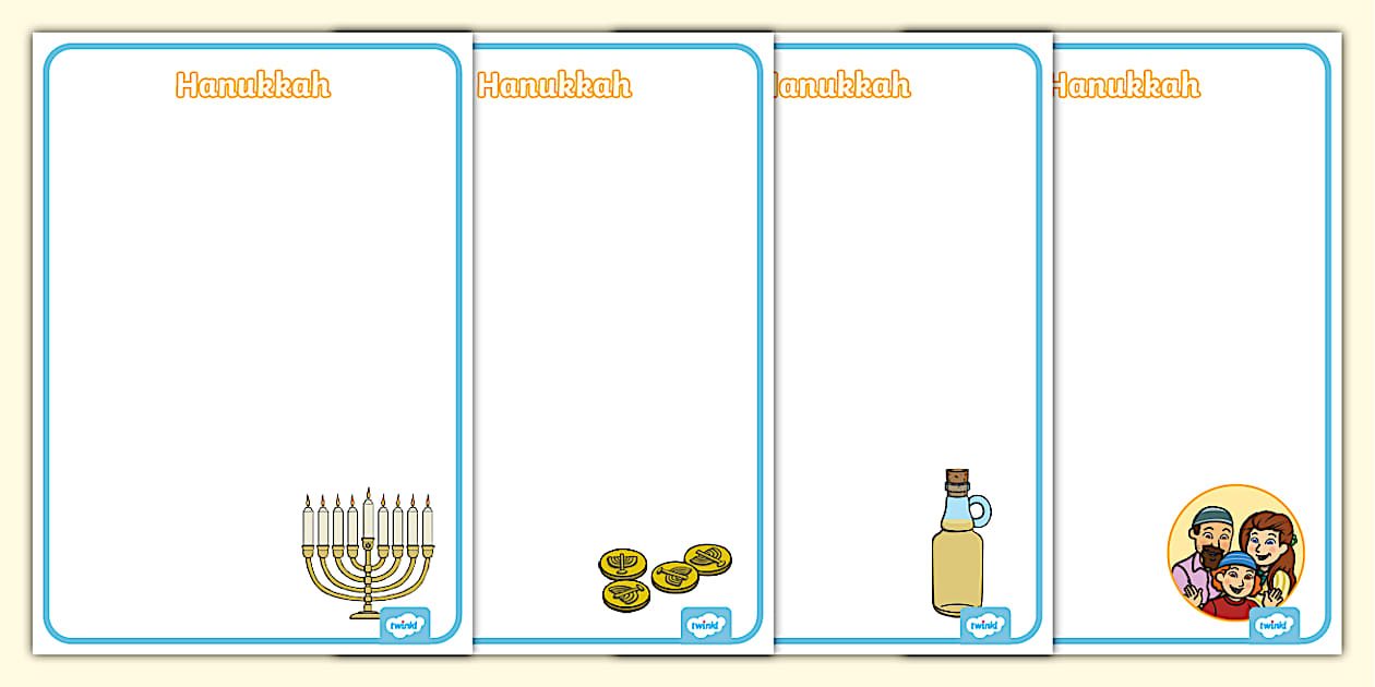 Hanukkah Editable Posters (teacher made) - Twinkl