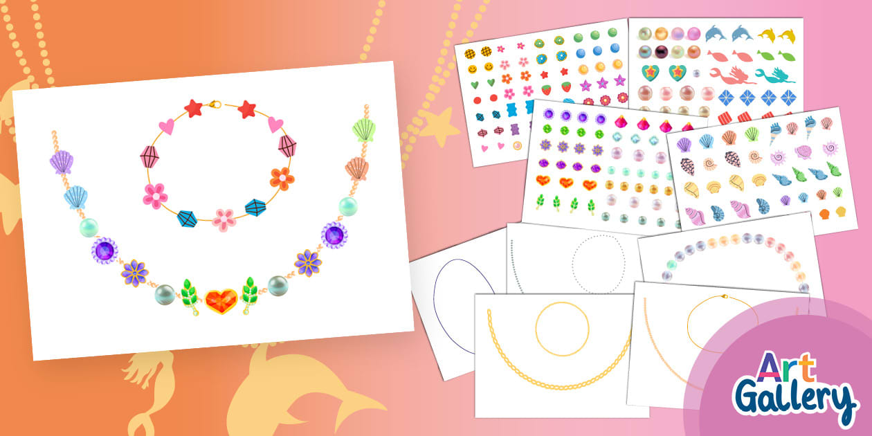 Necklace Collage Activity (Teacher-Made) - Twinkl