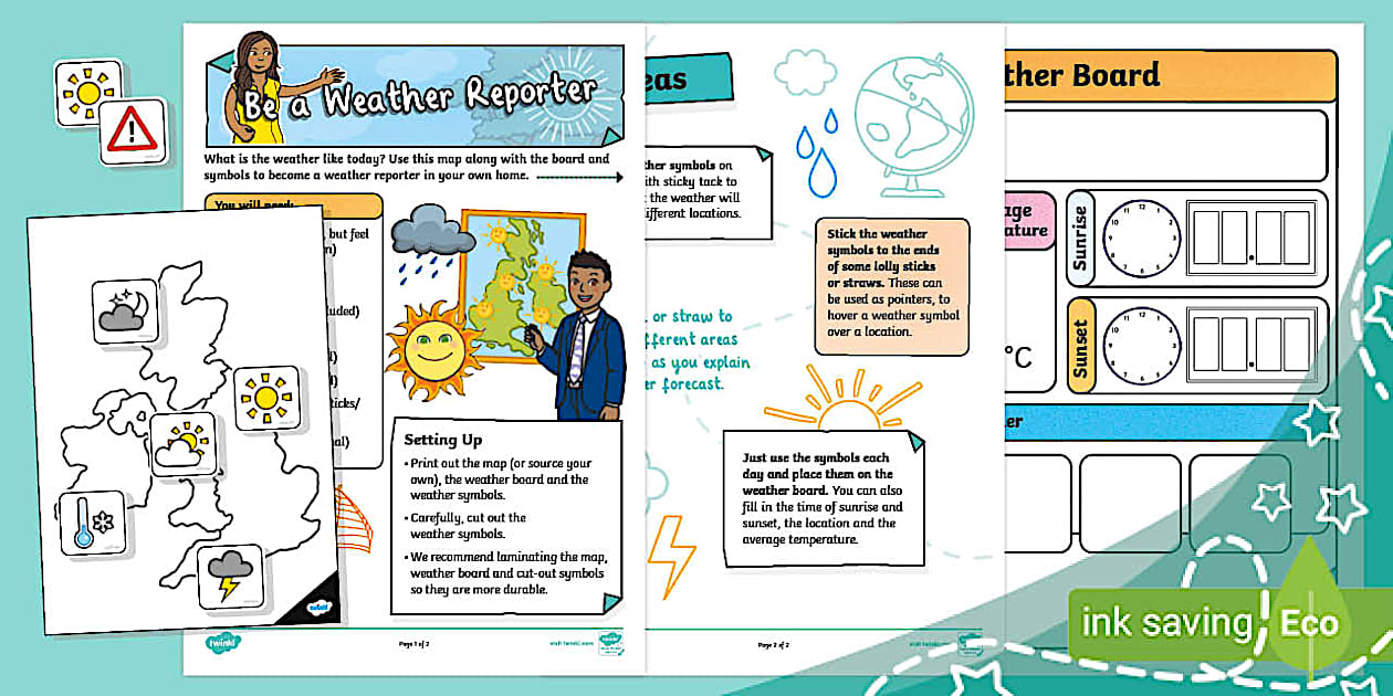 Be a Weather Reporter (teacher made) - Twinkl
