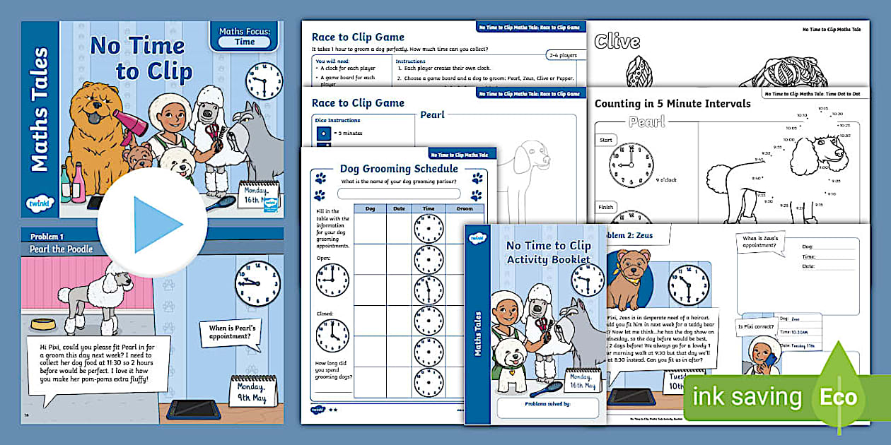 No Time To Clip Maths Activity Pack | Twinkl Resources