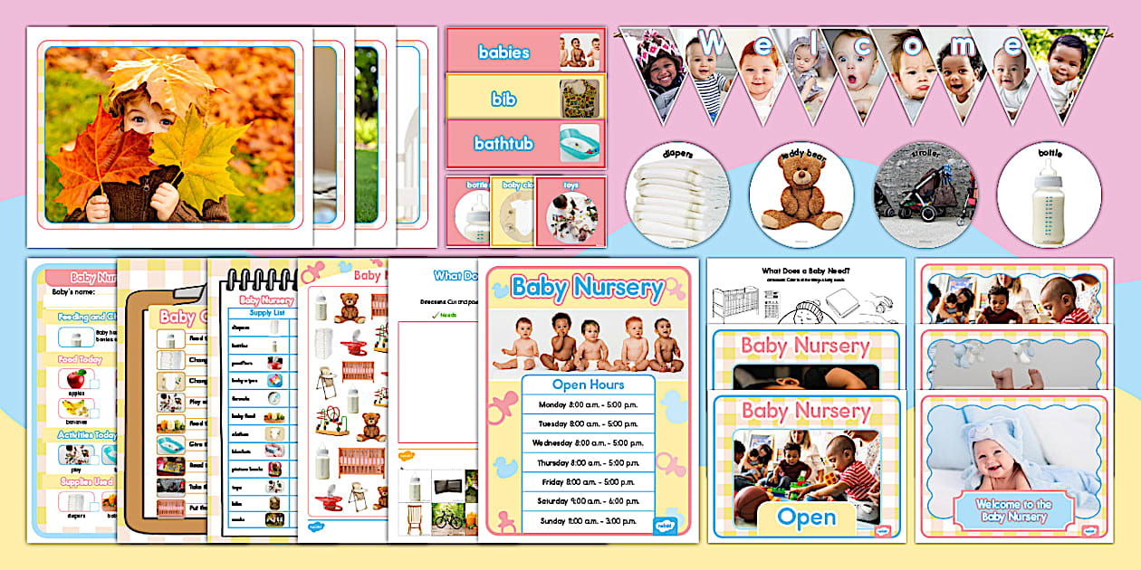 Baby Nursery Dramatic Play Pack (teacher made) - Twinkl