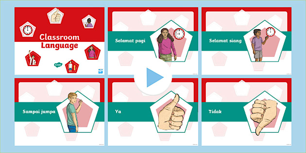 Classroom Language and Instructions Indonesian - Twinkl