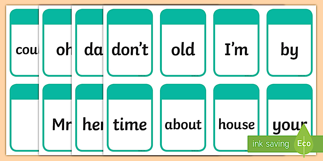Editable Phase 5 High Frequency Words Flashcards - Twinkl