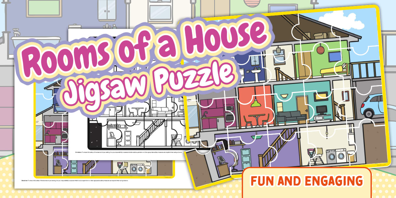 * NEW * Rooms of a House Jigsaw Puzzle