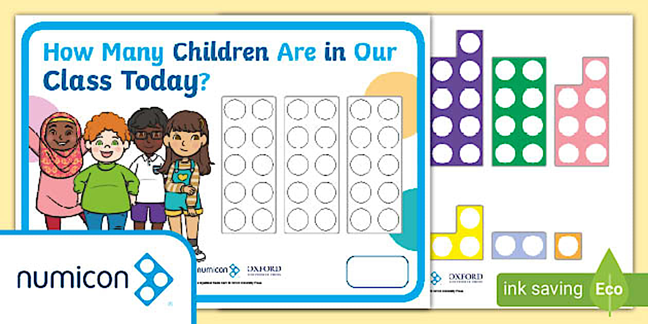 EYFS Numicon Shapes: How Many Children Are in Class Today?