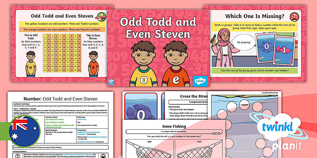 Year 1 Number: Odd and Even Numbers Lesson (teacher made)