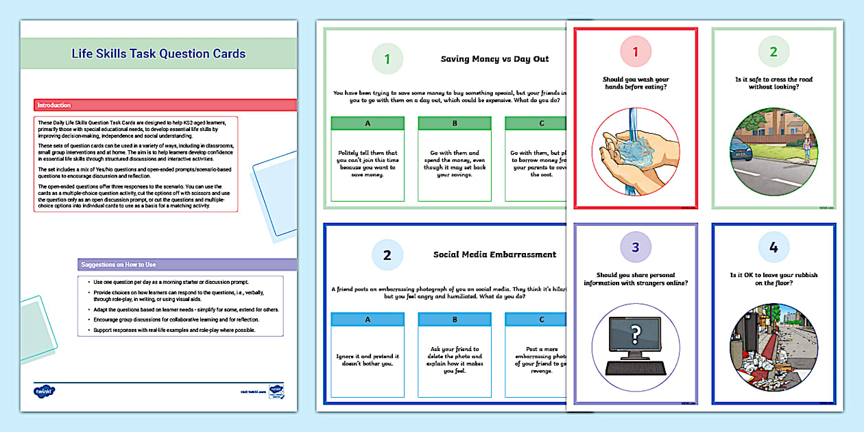 Life Skills Questions For Students | Twinkl | SEND | KS2