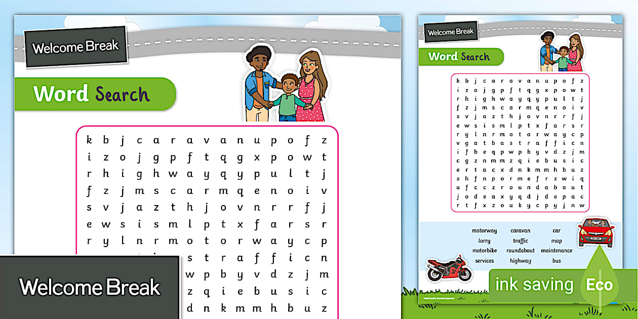 FREE! - Welcome Break: Word Search (professor feito)