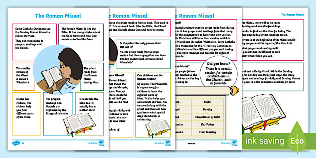 Catholic Roman Missal Comprehension (teacher made) - Twinkl