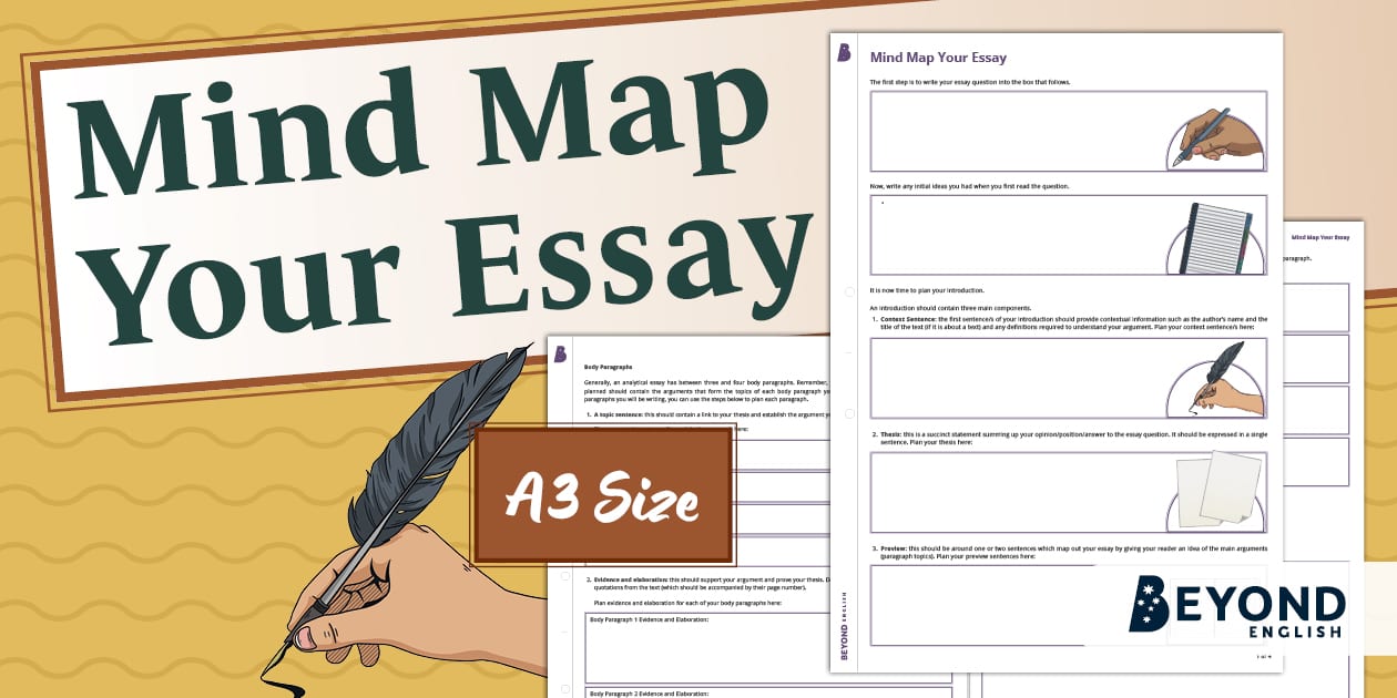 Mind Map Your Essay A3 Size