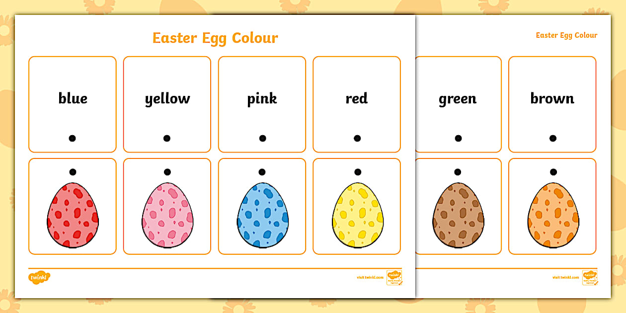 Easter Egg Colour Thread Matching Activity (teacher made)