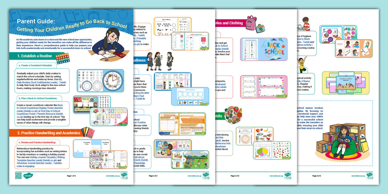 Parent Guide: Getting Your Children Ready to Go Back to School