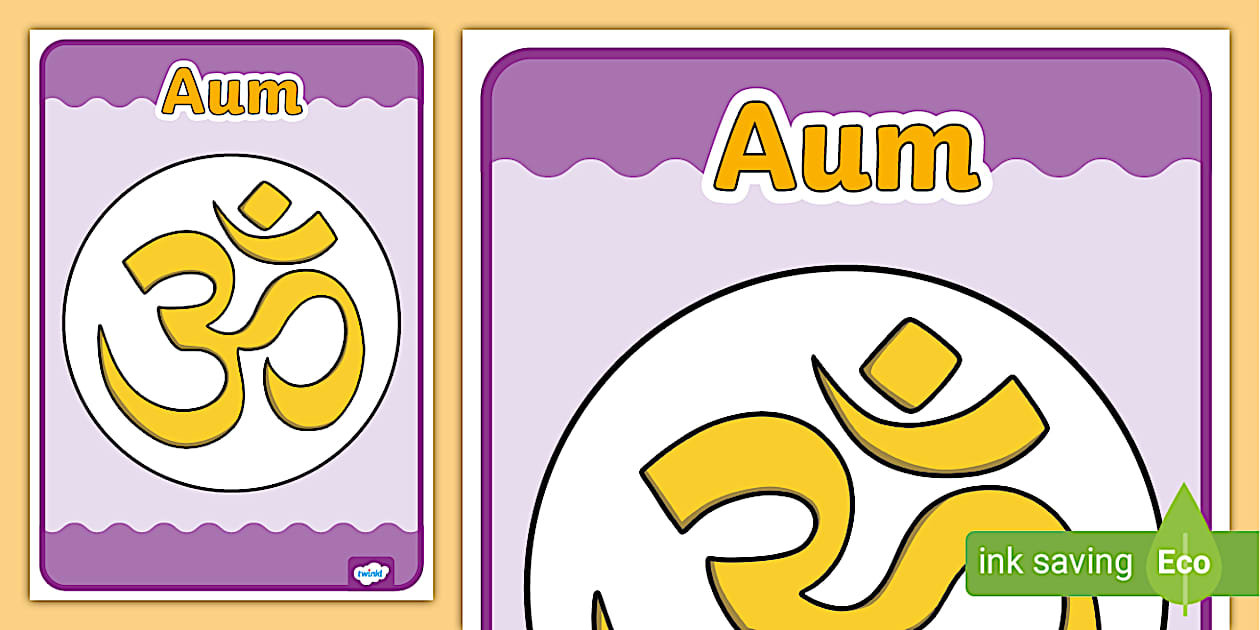Aum Display Posters | RE Resources | Twinkl (teacher made)