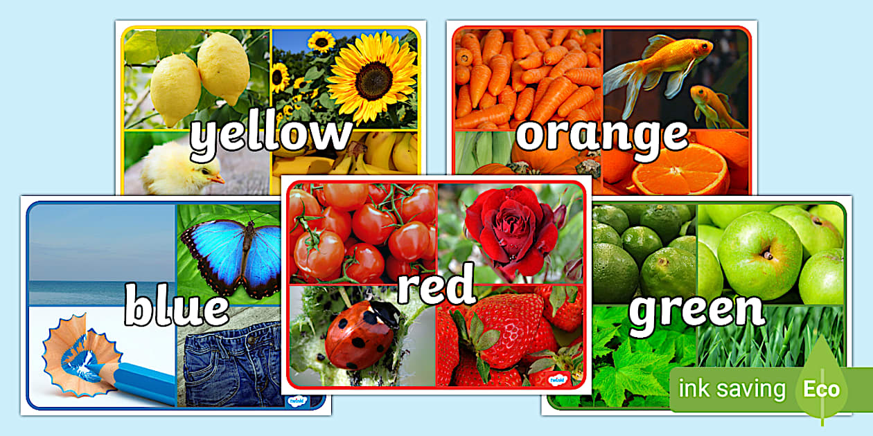 Groups of Color Display Photos (Teacher-Made) - Twinkl
