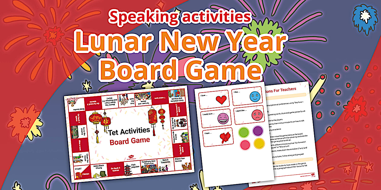 Lunar New Year Activities Board Game