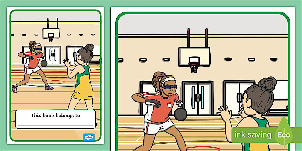 Free Handball Themed Book Cover for Kids - download now!