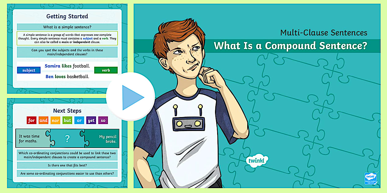 Compound & Multi-Clause Sentences KS2 PowerPoint | Twinkl