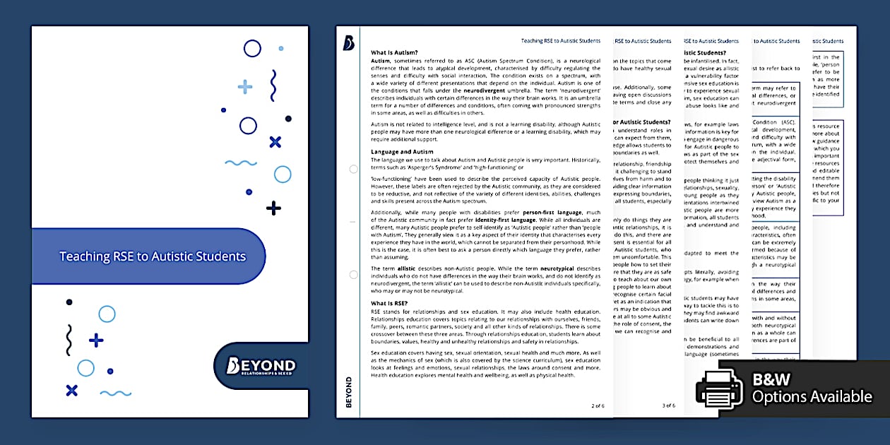 Classroom Strategies for Students with Autism | Beyond PSHE