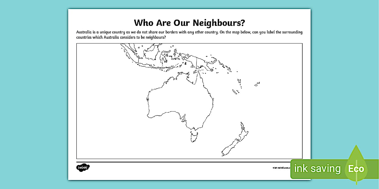 Who Are Our Neighbours? Worksheet (teacher made) - Twinkl
