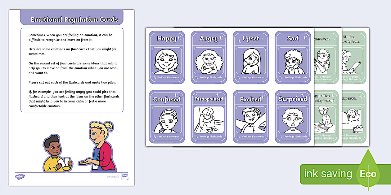 Emotional Regulation Activity Cards KS1 - Twinkl