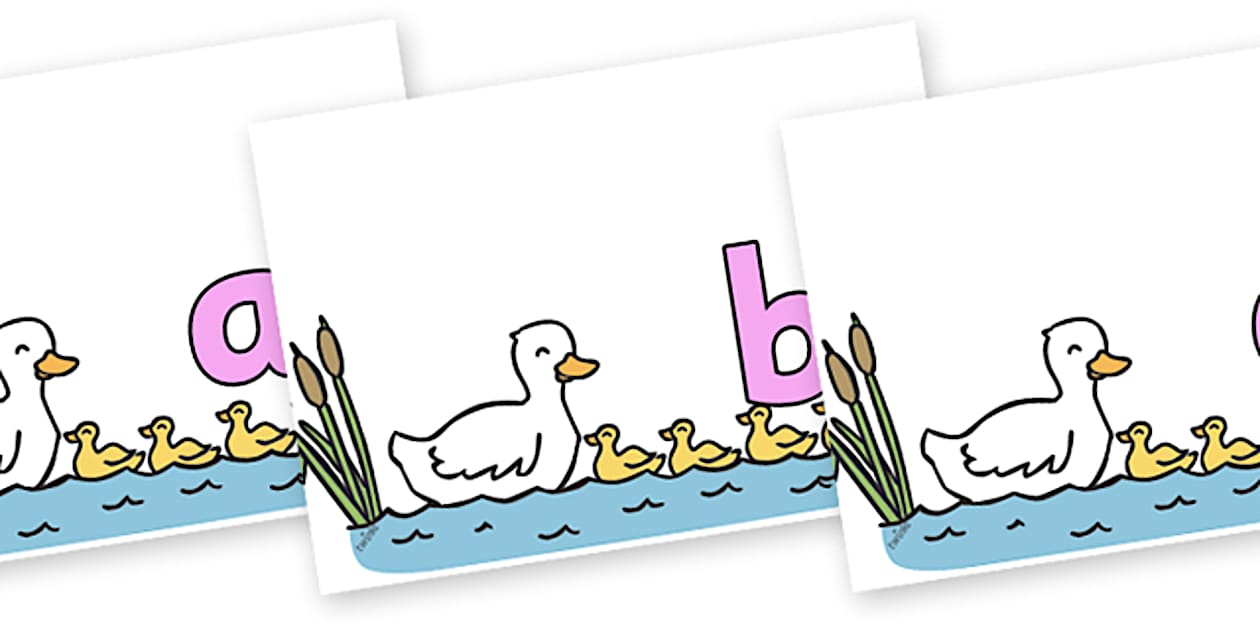 Cursive Phoneme Set on Five Little Ducks (teacher made)