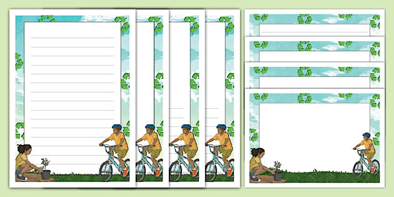 Twinkl Sustainability Week - Page Borders (teacher made)