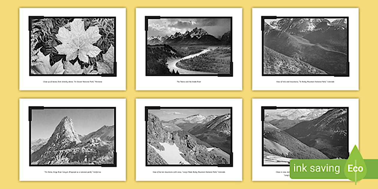 Ansel Adams Photo Pack (teacher made) - Twinkl