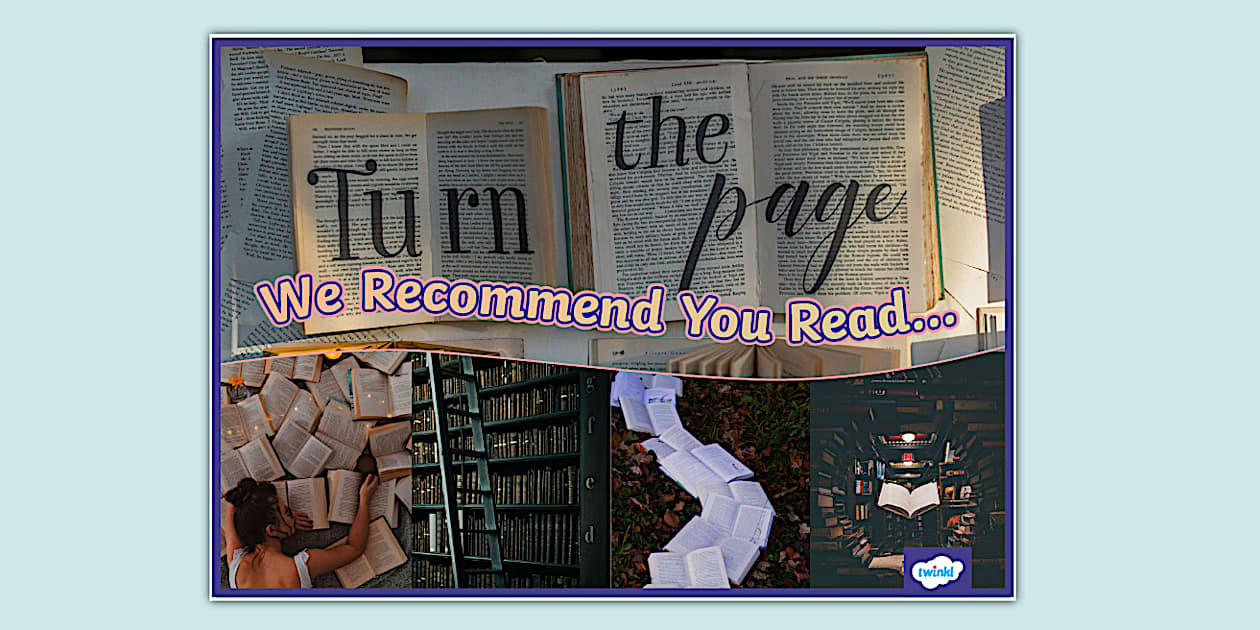 We Recommend You Read... Photo Display Poster (teacher made)