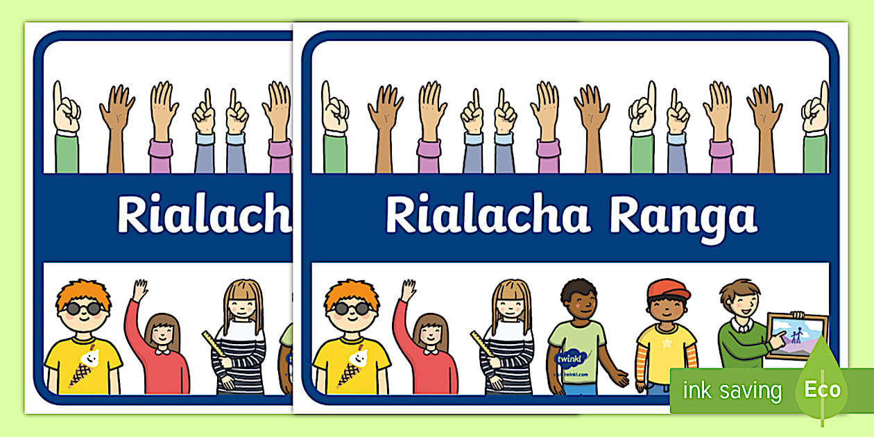 Classroom Rules Display Poster Gaeilge (teacher made)