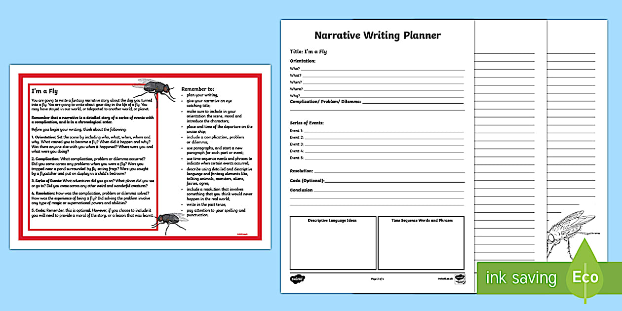 Year 5 Narrative Writing Worksheet - English Resources