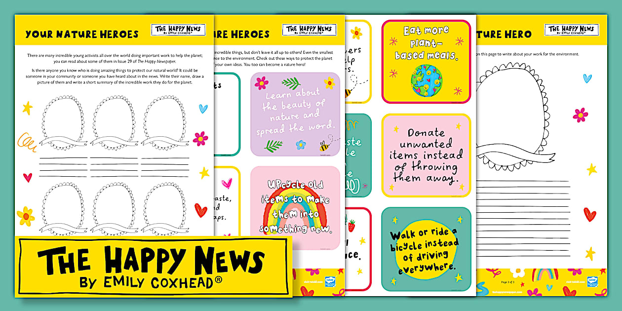 The Happy Newspaper: Become a Nature Hero