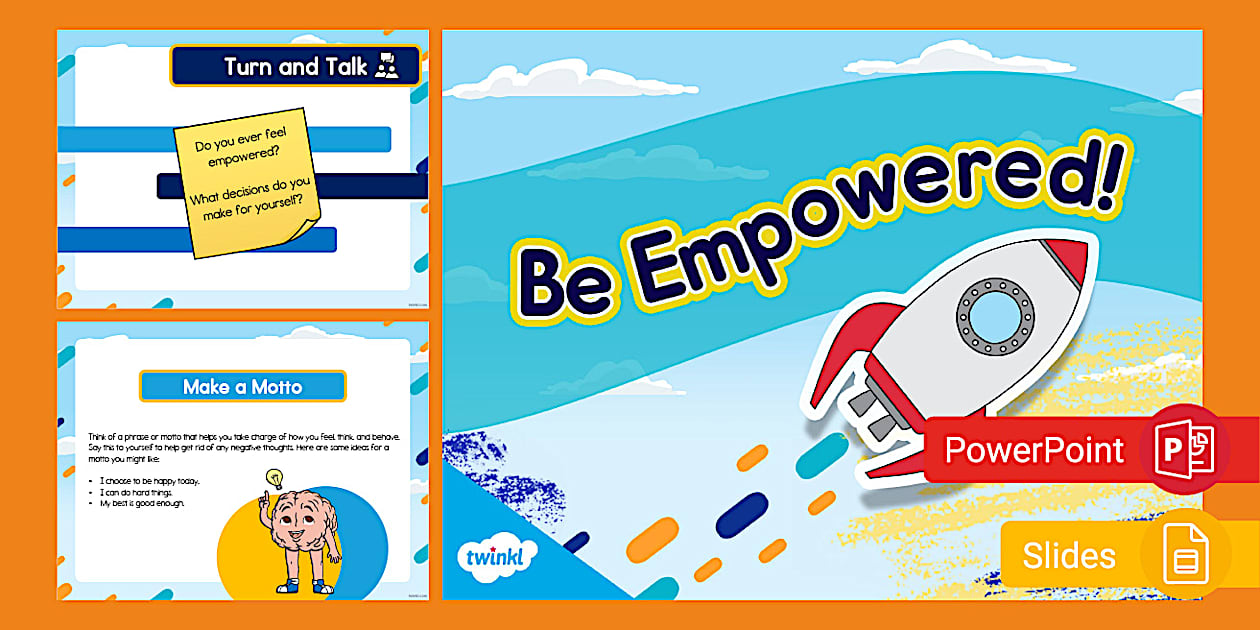 Be Empowered! Empowerment PowerPoint & Google Slides for K-2nd Grade
